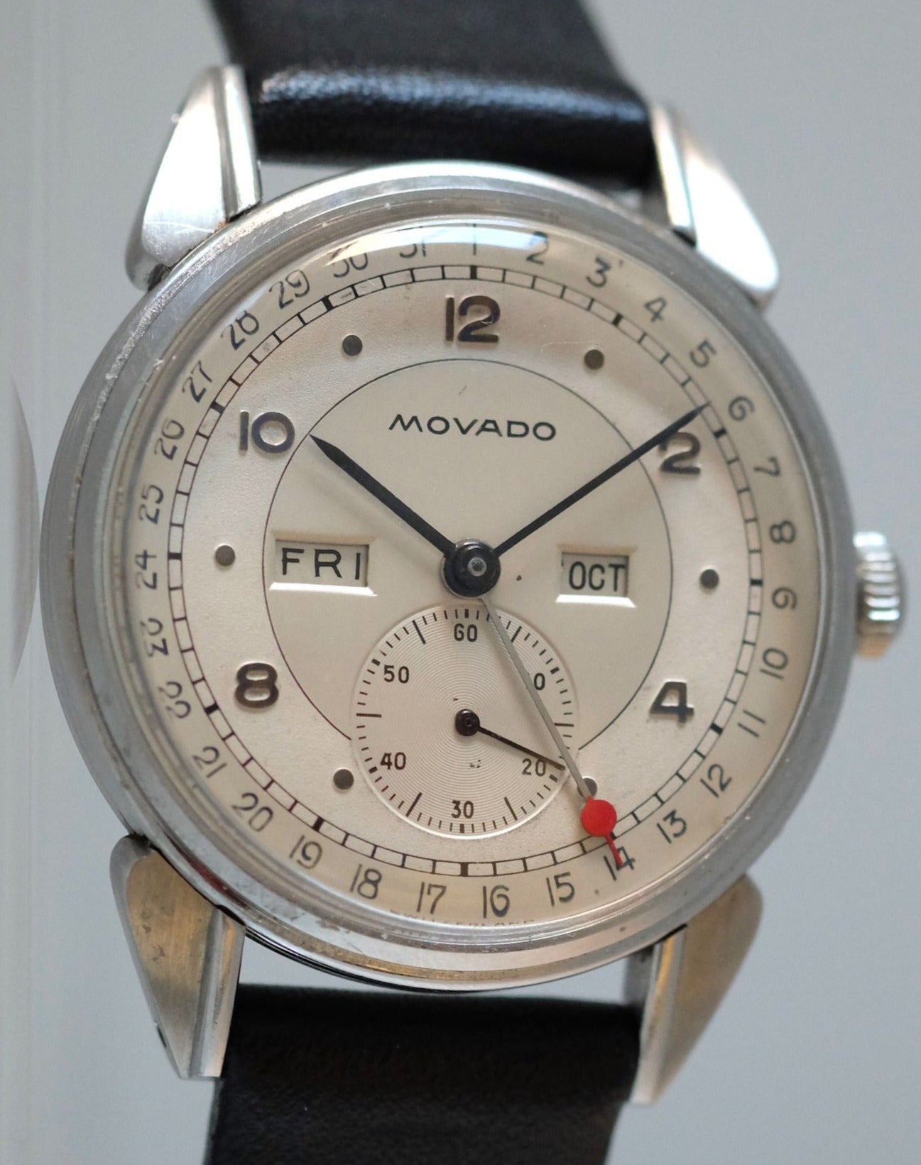 Movado "Calendograph" with Two Tone Dial and Candy Apple Date Hand ...